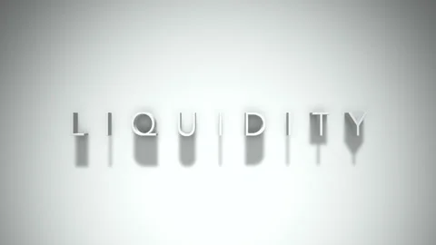 liquidity 3D title animation with shadow... | Stock Video | Pond5