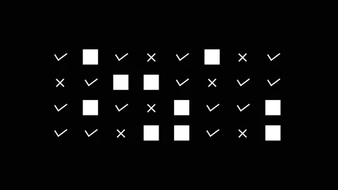 List of check Marks Animation Isolated o... | Stock Video | Pond5