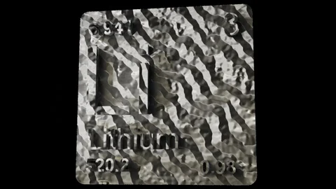 Lithium Element 3D Render Animation + Al... | Stock Video | Pond5