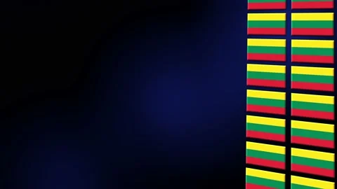 Lithuania Flag Animated Background 3d An... | Stock Video | Pond5