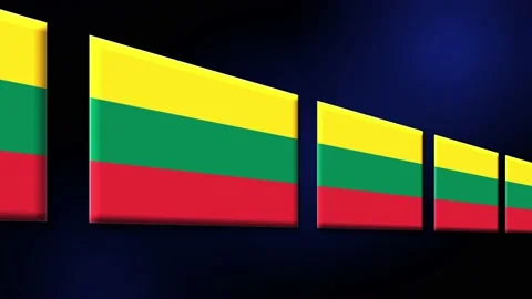 Lithuania Flag Animated Background 3d An... | Stock Video | Pond5