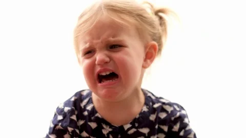 Little boy calm the crying girl isolated | Stock Video | Pond5