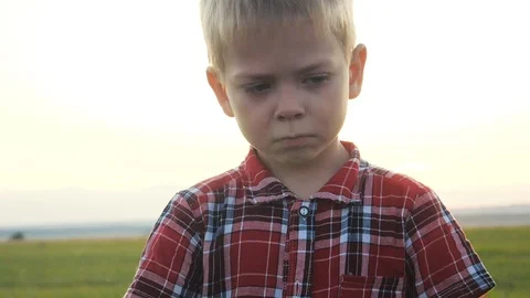 little boy crying a concept slow motion ... | Stock Video | Pond5