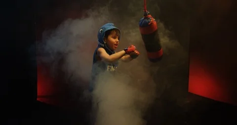 Boy Boxing Stock Footage ~ Royalty Free Stock Videos | Pond5