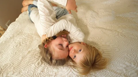 Boy and Girl Cuddle In Bed Stock Videos – Royalty-Free HD & 4K Videos