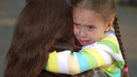 little child cries, tears child face, mo... | Stock Video | Pond5