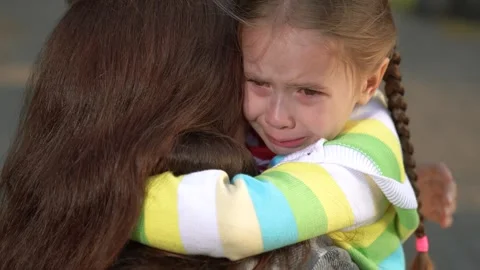 little child cries, tears child face, mo... | Stock Video | Pond5