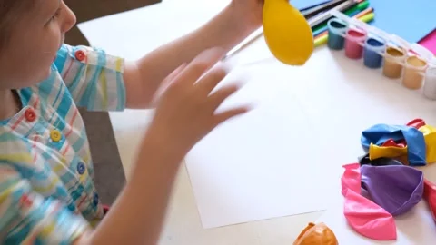 Blow Balloon Girl Stock Videos – Royalty-Free HD & 4K Videos | Pond5