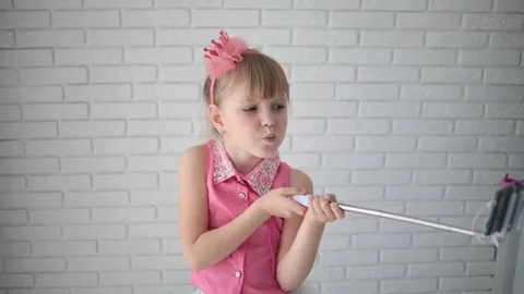 Little Girl Blog Stock Footage ~ Royalty Free Stock Videos | Pond5