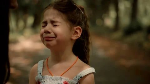 Little Girl Crying In Park.Scolding Chil... | Stock Video | Pond5