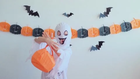Ghost Costume Girl Stock Videos – Royalty-Free HD & 4K Videos