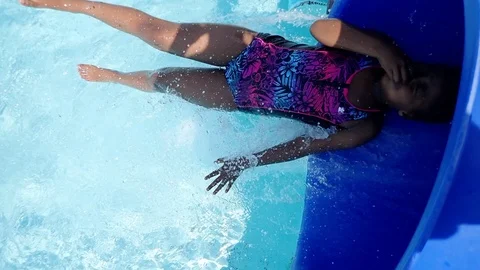 Girl Going Down Waterslide Stock Videos – Royalty-Free HD & 4K Videos ...
