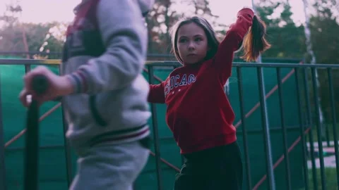 The little girl is a professional model ... | Stock Video | Pond5