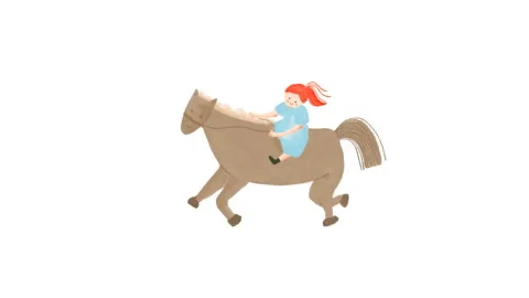 Cartoon Horse Girl Stock Videos – Royalty-Free HD & 4K Videos