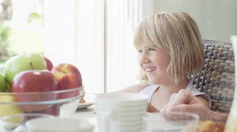 little girl talking with his mother duri... | Stock Video | Pond5