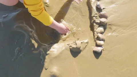 Little Girl On Beach Stock Footage ~ Royalty Free Stock Videos | Page 2