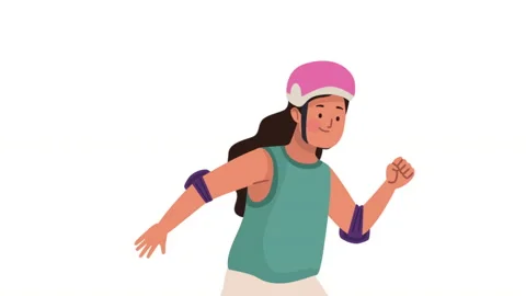 little girls practicing sports character... | Stock Video | Pond5