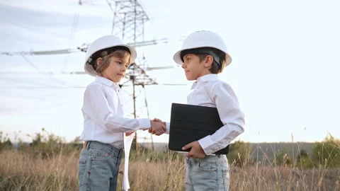 Little kids shaking hands. Handshake, we... | Stock Video | Pond5