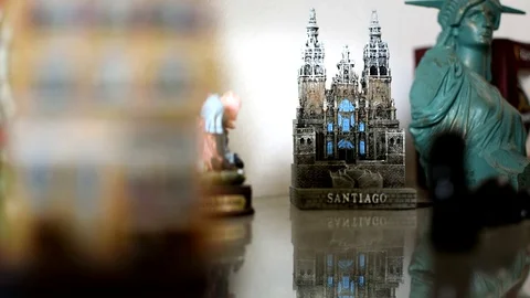 Little miniatures of real life landmarks... | Stock Video | Pond5