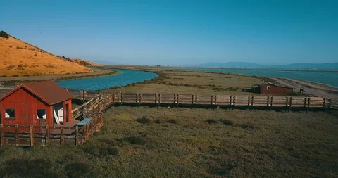 River Boardwalk Stock Footage ~ Royalty Free Stock Videos | Pond5