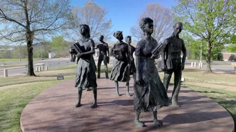 Little Rock Nine American Civil Rights s... | Stock Video | Pond5