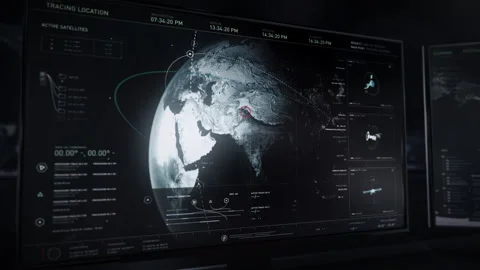 Live footage from satellites in Islamaba... | Stock Video | Pond5