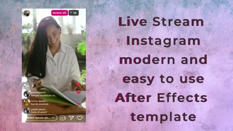 Live Stream Instagram ~ After Effects Template #193947825