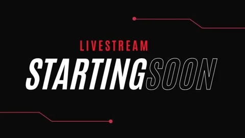 Live stream starting soon animated intro... | Stock Video | Pond5