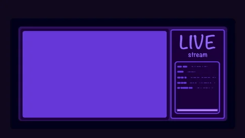 LIVE STREAM window on computer screen wi... | Stock Video | Pond5