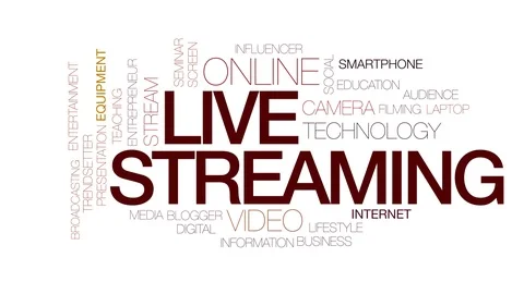 Live streaming animated word cloud. Kine... | Stock Video | Pond5