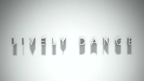 lively dance 3D title animation white te... | Stock Video | Pond5