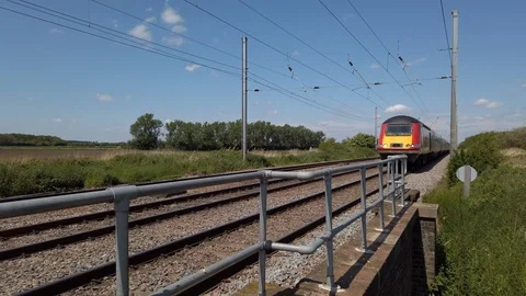 A LNER express 125 passenger train on th... | Stock Video | Pond5