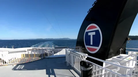 LNG powered Torghatten ferry Lysøy sail... | Stock Video | Pond5