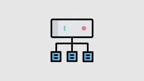 Load balancing animated icon | Stock Video | Pond5