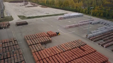 The loader is engaged in loading finishe... | Stock Video | Pond5