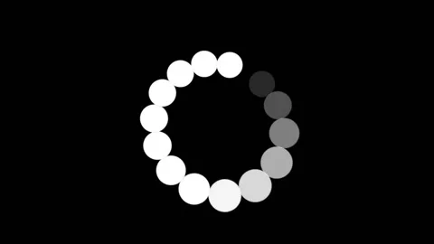 loading animation of radial motion white... | Stock Video | Pond5
