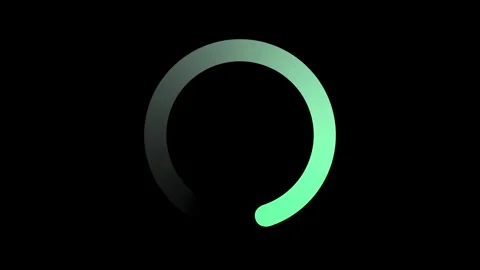 Loading animation of a spinning circle. | Stock Video | Pond5