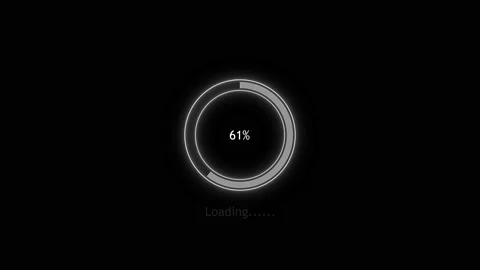 Loading bar animated on black background... | Stock Video | Pond5