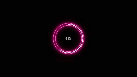 Loading bar animated on black background... | Stock Video | Pond5