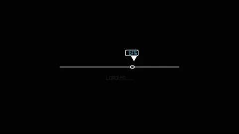 Loading bar animated on black background... | Stock Video | Pond5