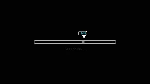 Loading bar animated on black background... | Stock Video | Pond5