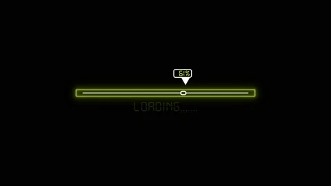 Loading bar animated on black background... | Stock Video | Pond5