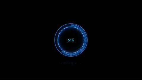 Loading bar animated on black background... | Stock Video | Pond5