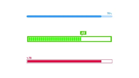 Loading bar animation pack. | Stock Video | Pond5