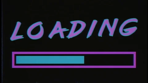 LOADING BAR Animation Vintage 80s 90s VH... | Stock Video | Pond5