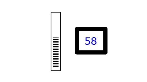 Loading bar counting animated on a white... | Stock Video | Pond5