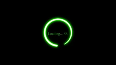 Loading bar counting icon animated on a ... | Stock Video | Pond5