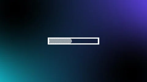 Loading bar icon animated on a colorful ... | Stock Video | Pond5
