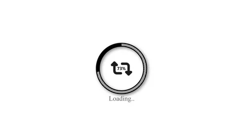 Loading bar icon animated on a white col... | Stock Video | Pond5