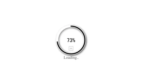 Loading bar icon animated on a white col... | Stock Video | Pond5